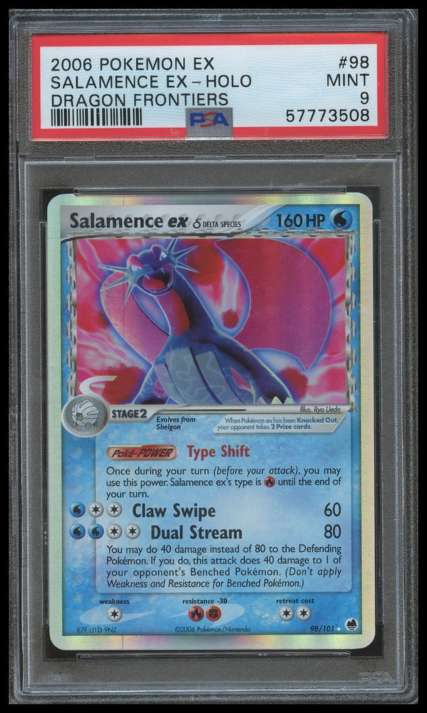 2006 Pokemon Ex Dragon Frontiers #98 Salamence Ex Holo Dragon Frontier ...